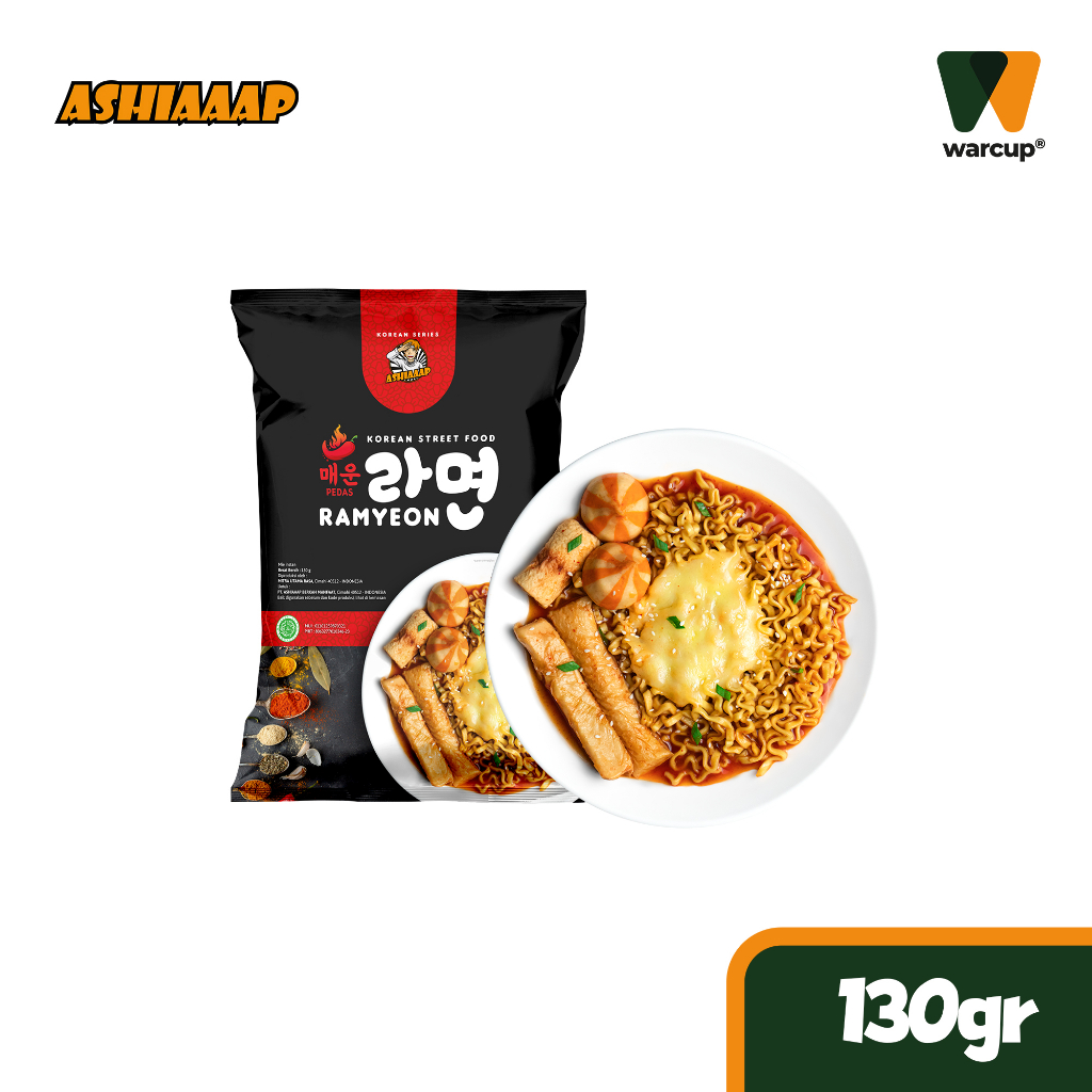 Jual Ashiaaap - Ramyeon Halal (160gr) Ramyun Mie Korea Pedas Spicy ...