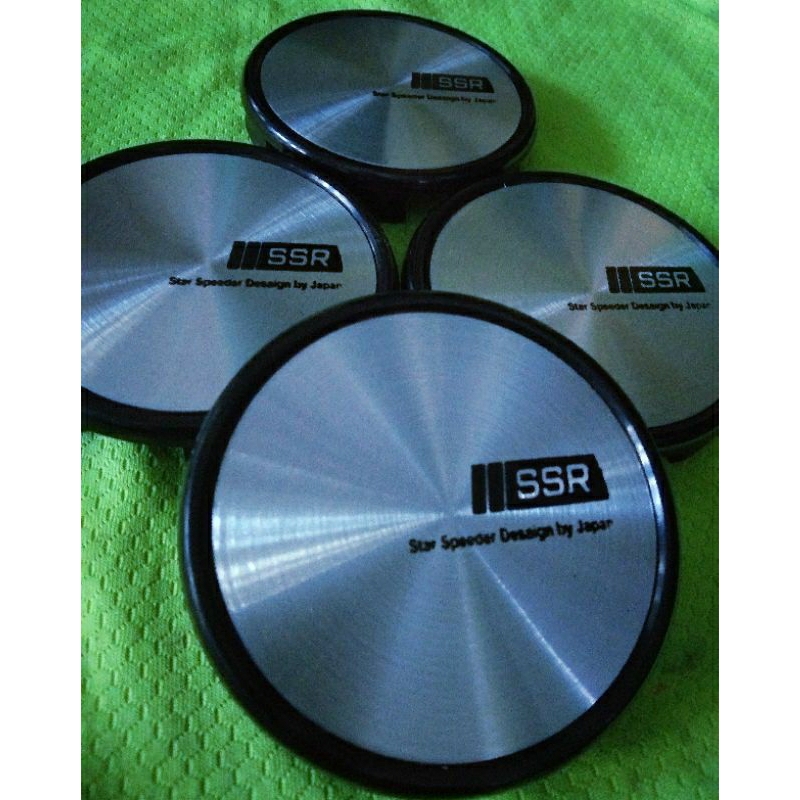 Jual Dop center velg logo SSR Tulisan hitam. Variasi datar. Diameter ...