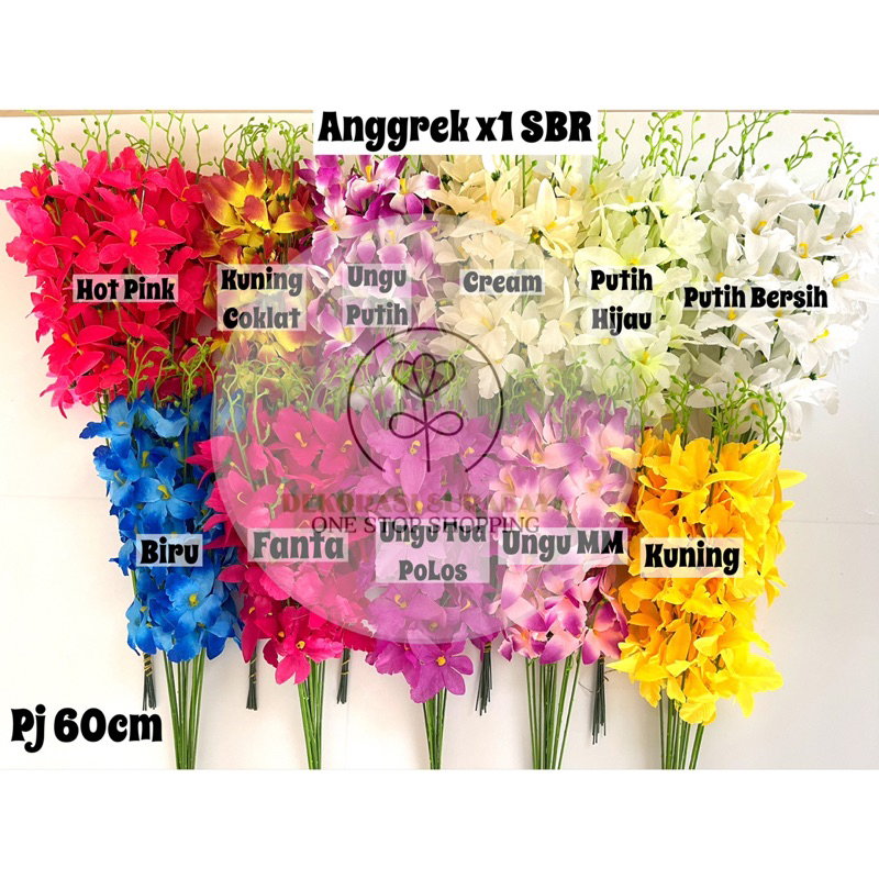 Jual Bunga Anggrek x1 isi 12 / Bunga Lely x1 isi 12 / Kp x1 cab 5 ...