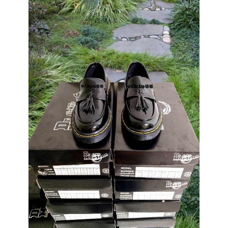 Jual PREE BOX DR. MARTENS SEPATU PANNY LOAFER LOAFERS GLOSSY SLIP-ON ...