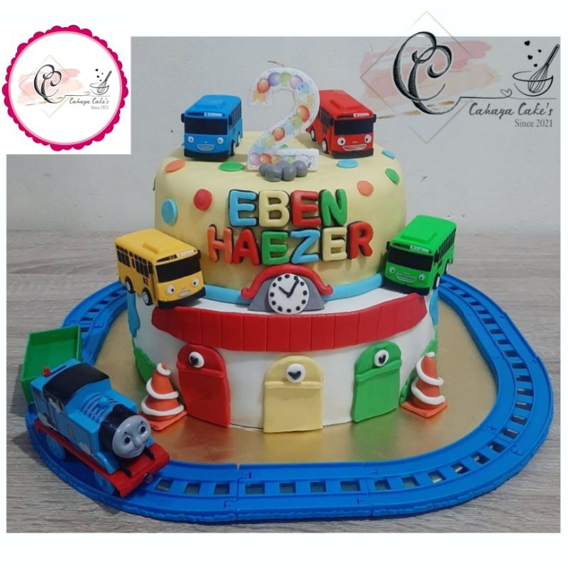 Jual Kue Ulang Tahun Tayo / Kue Ulang Tahun Kereta Thomas / Tayo Cake ...