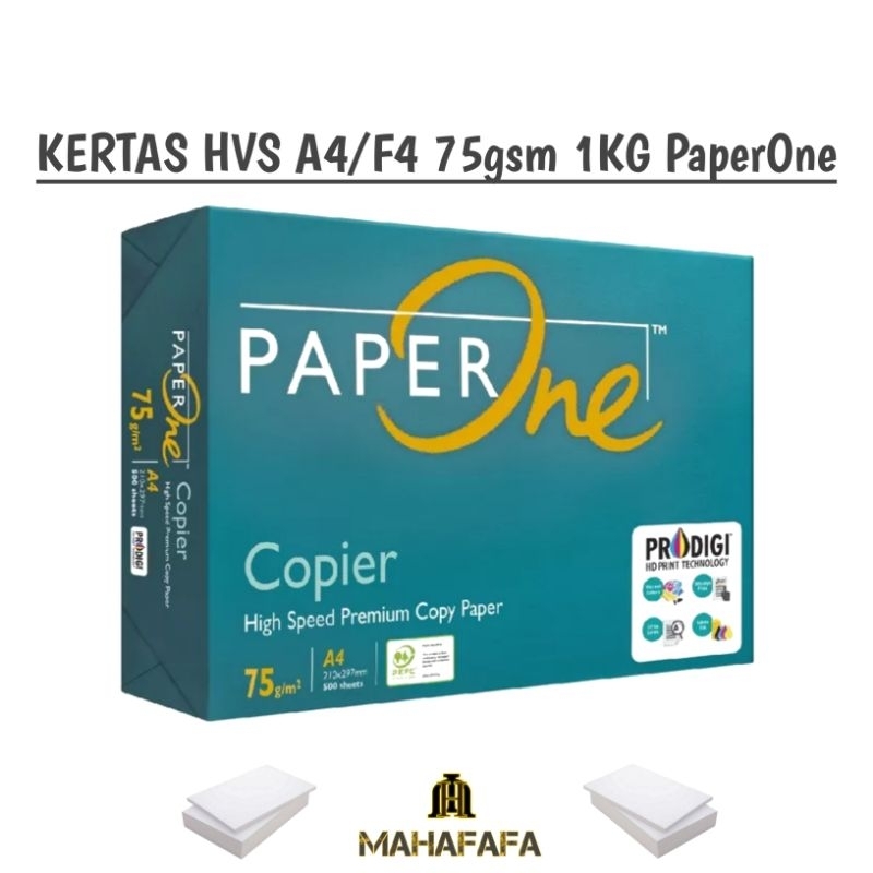 Jual KERTAS A4/F4 75GSM 1 KG PAPERONE | Shopee Indonesia