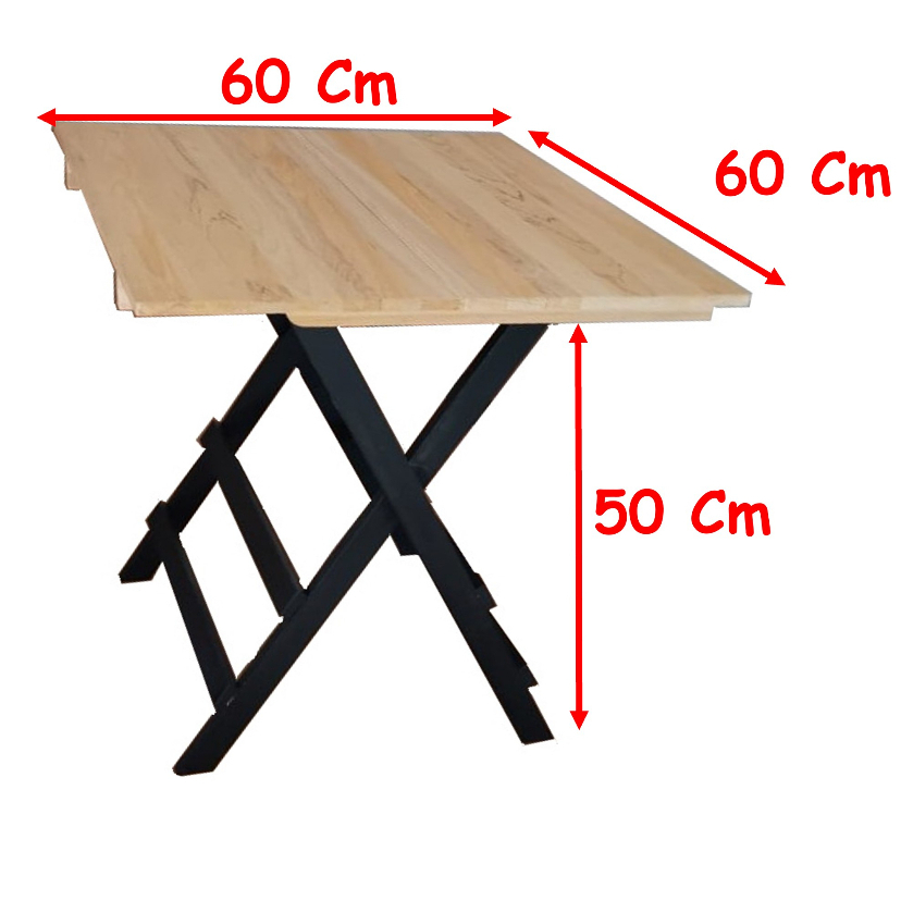 Jual Meja Lipat 60x60 Tinggi 50 cm Full Kayu Solid | Shopee Indonesia