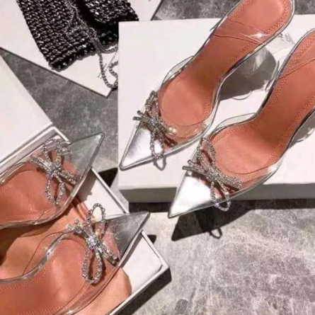Jual high heels kaca CINDERELLA 7CM | Shopee Indonesia