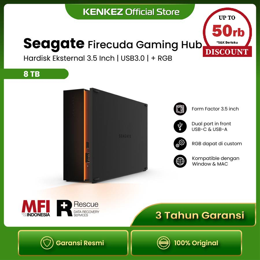 Jual Seagate FireCuda Gaming Hub 8TB USB3.0 Hardisk Eksternal | Shopee ...