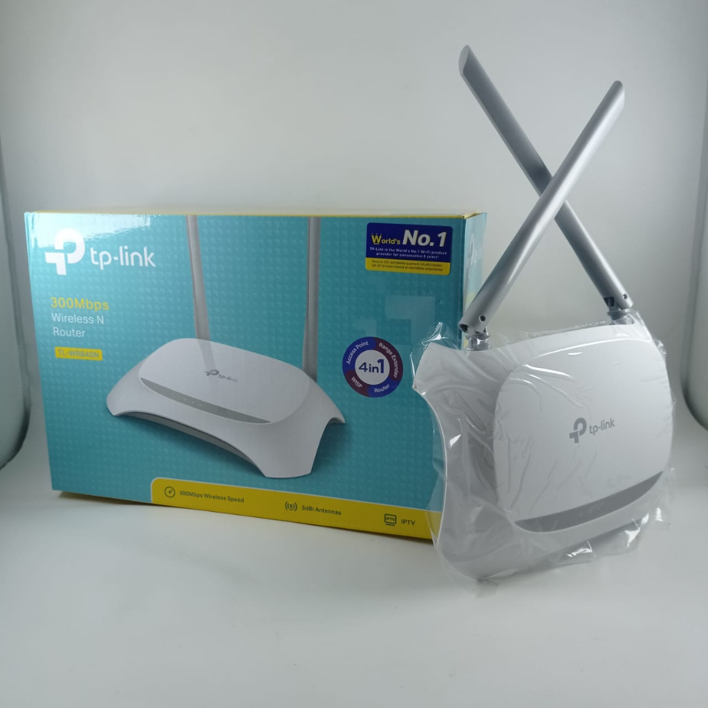 Jual ROUTER TP LINK TL-WR840N 2 ANTENA 300mbps | Shopee Indonesia