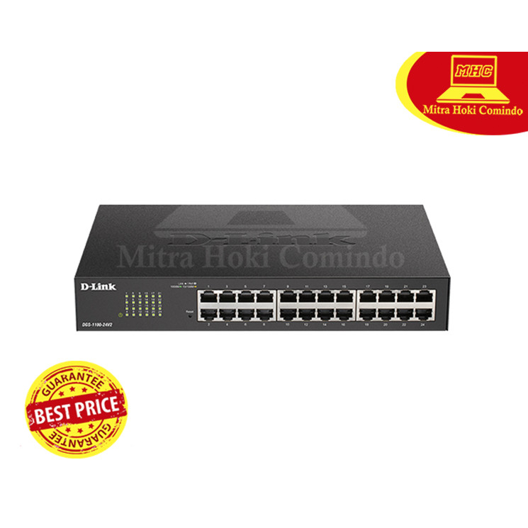 Jual Switch Hub D-Link 24 Port Gigabit Smart Managed DLink DGS-1100-24 ...