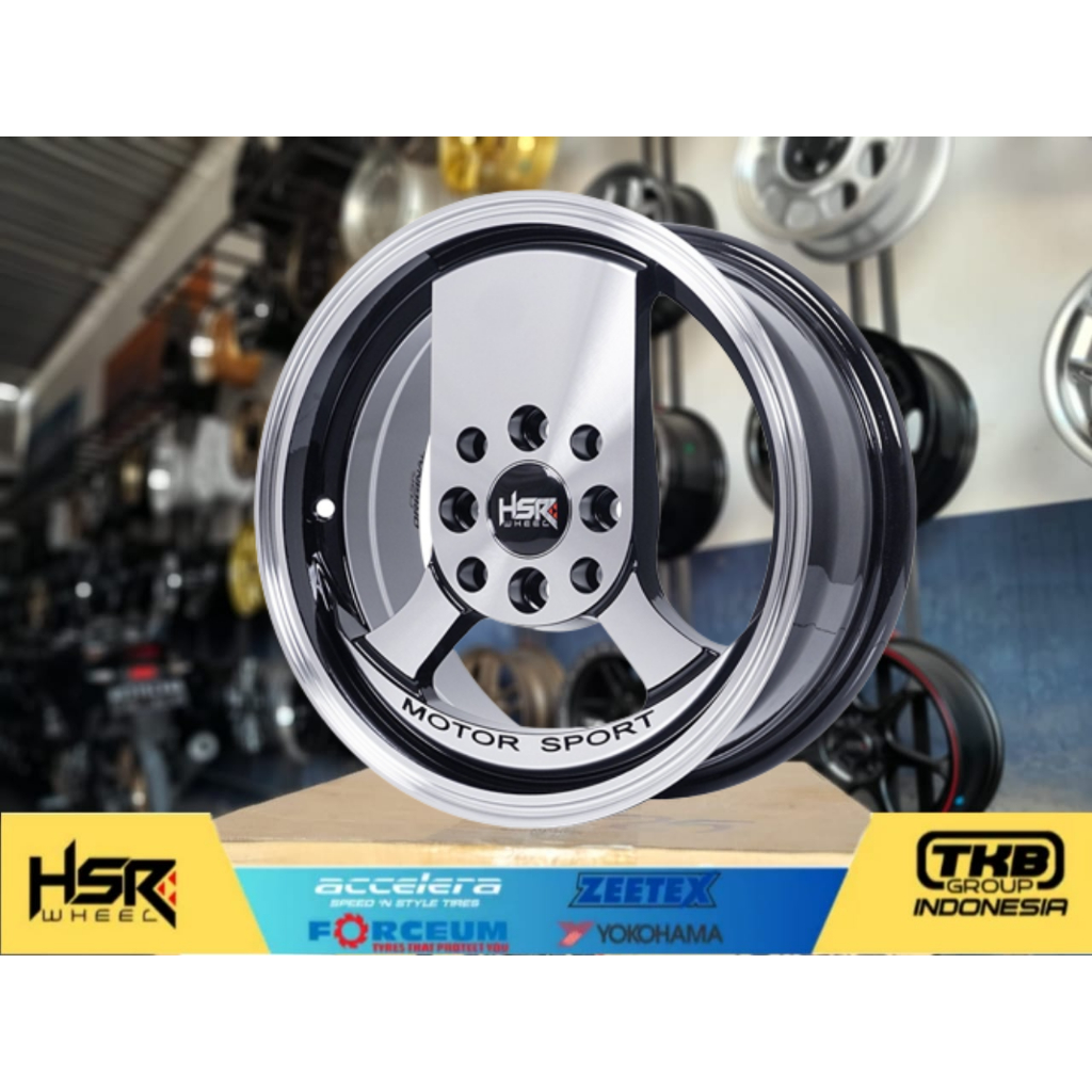 Jual velg mobil brio airev agya ayla calya sigra xenia ring 14 velg racing hsr plankton r14 ...