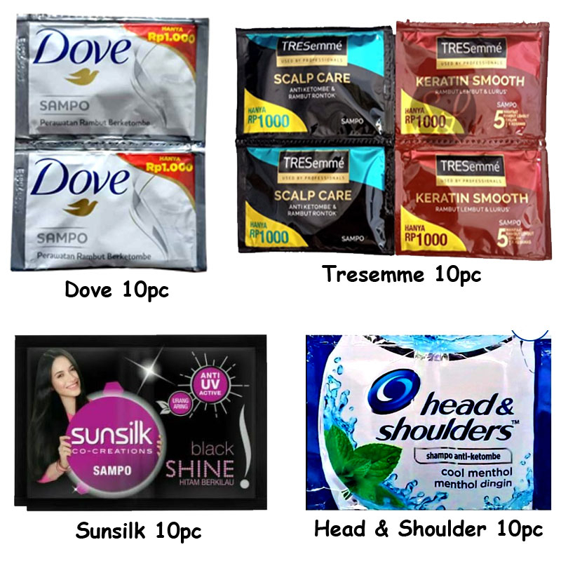 Jual [add-sabun] Aneka Shampo Sachet 10pc (cek variasi) | Shopee Indonesia