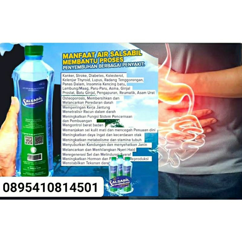 Jual Air organik salsabil PH8,Kelenjar tyroid,Kanker payudara,Jantung ...