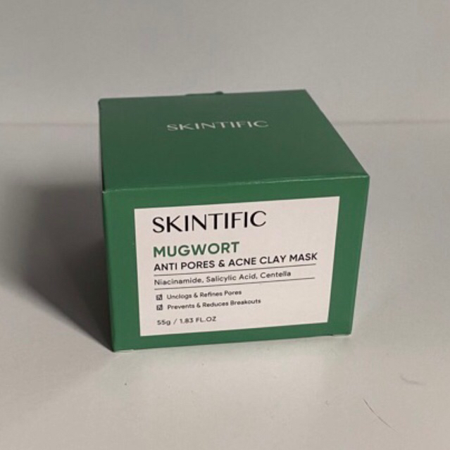 Jual SKINTIFIC - Mugwort Mask Acne Clay Mask 55g | Shopee Indonesia