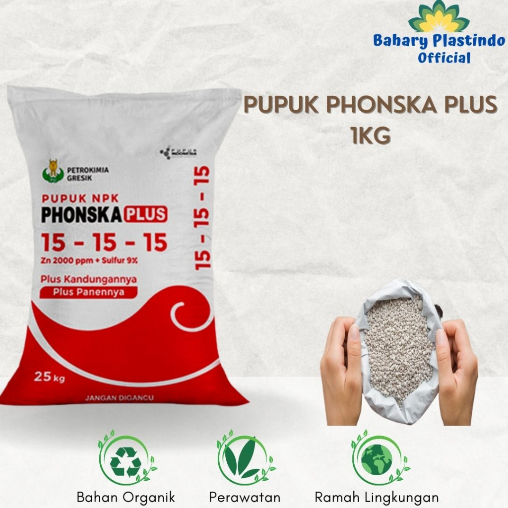 Jual Pupuk NPK Phonska Plus 15-15-15 Repack 1Kg | Shopee Indonesia