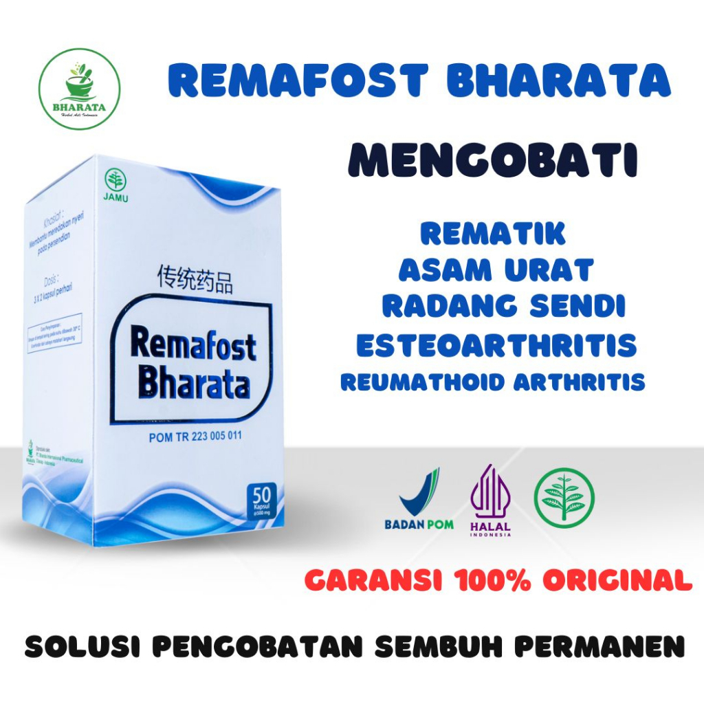 Jual Obat Rematik Alami Paling Ampuh Remafost Bharata Asli Original ...