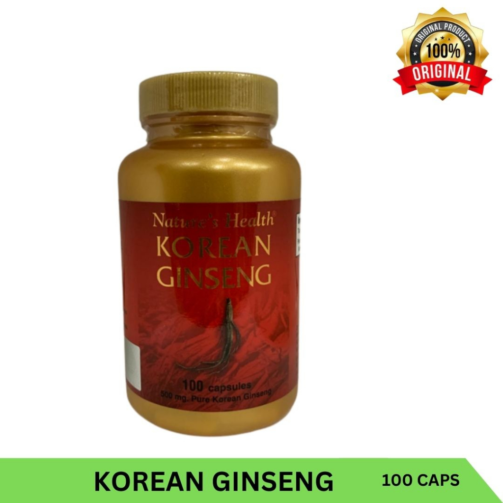 Jual Natures nature's nature Health Korean Ginseng 500 Mg 100 Caps suplemen penambah stamina ...