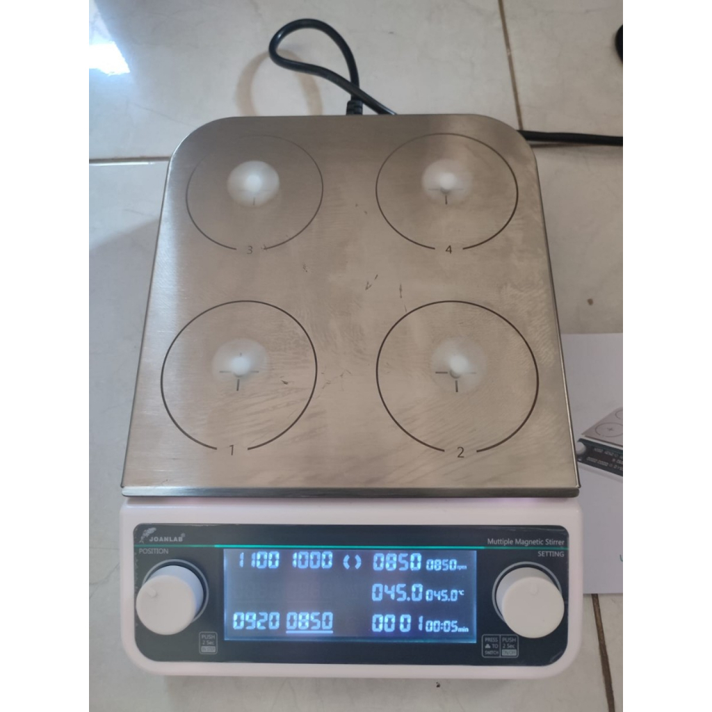 Jual Multiple Hotplate Stirrer 4 position JOANLAB MHS4Pro | Shopee ...