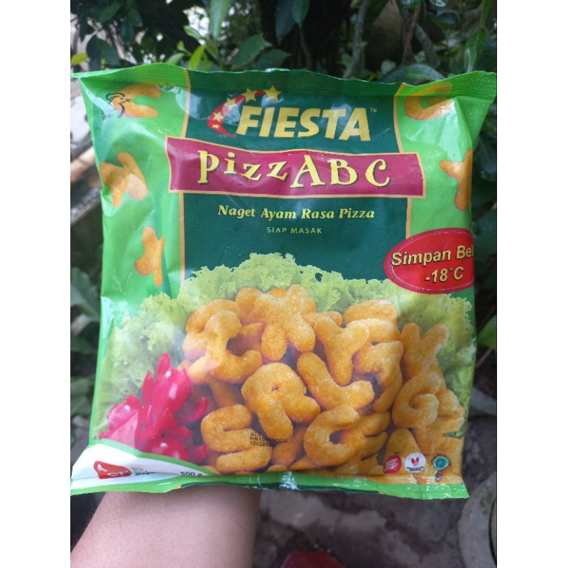 Jual Fiesta Chicken Nugget Rasa Pizza Bentuk Huruf Kemasan 500gram ...
