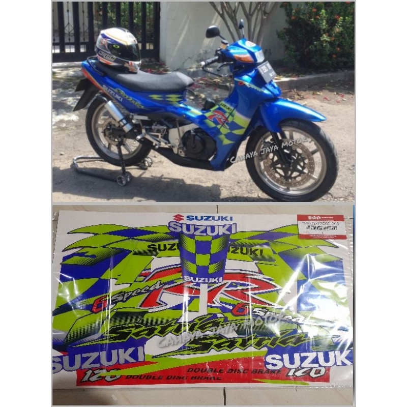 Jual Striping Stiker Lis Suzuki Satria R Lumba Hiu Kenny Roberts 2003 ...