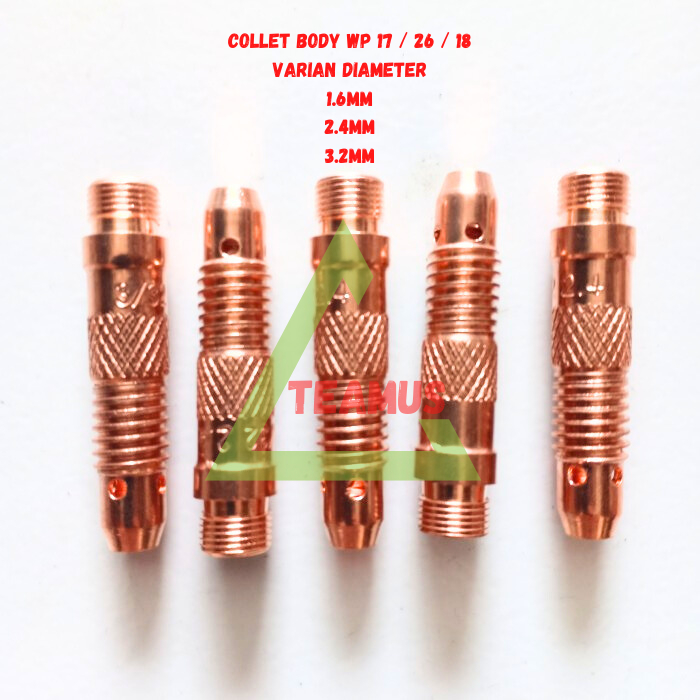 Jual Collet Body WP 17 / 18 / 26 Las Argon Diameter 1.6MM - 2.4MM - 3 ...