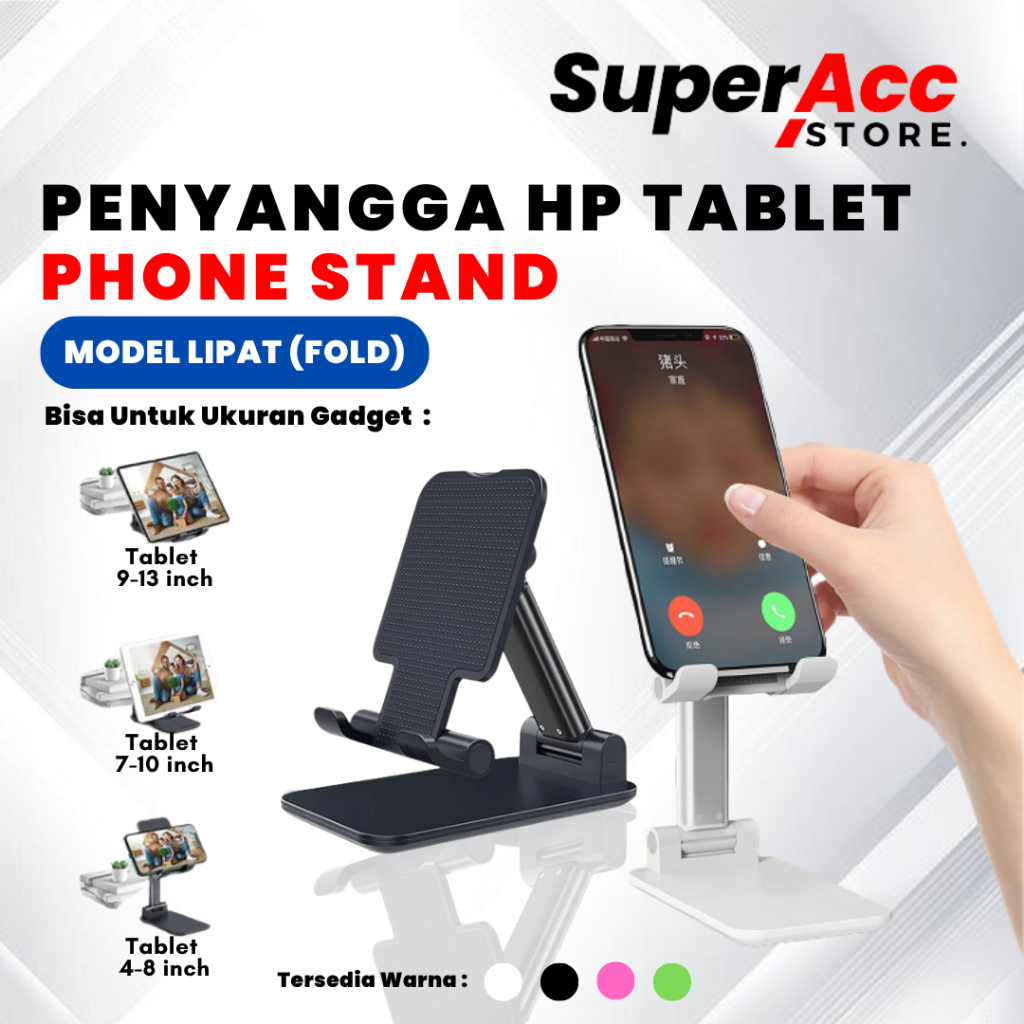 Jual Phone Stand Holder HP Handphone Tablet Gadget Gedjet di Meja HD-23 ...
