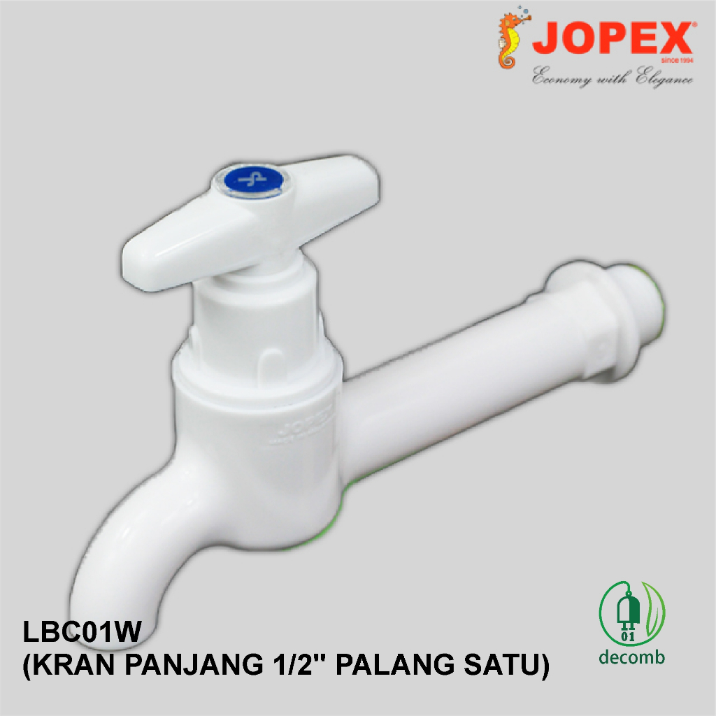 Jual Kran Air Tembok Body Panjang Jopex 1/2 inch Palang Satu LBC01W ...