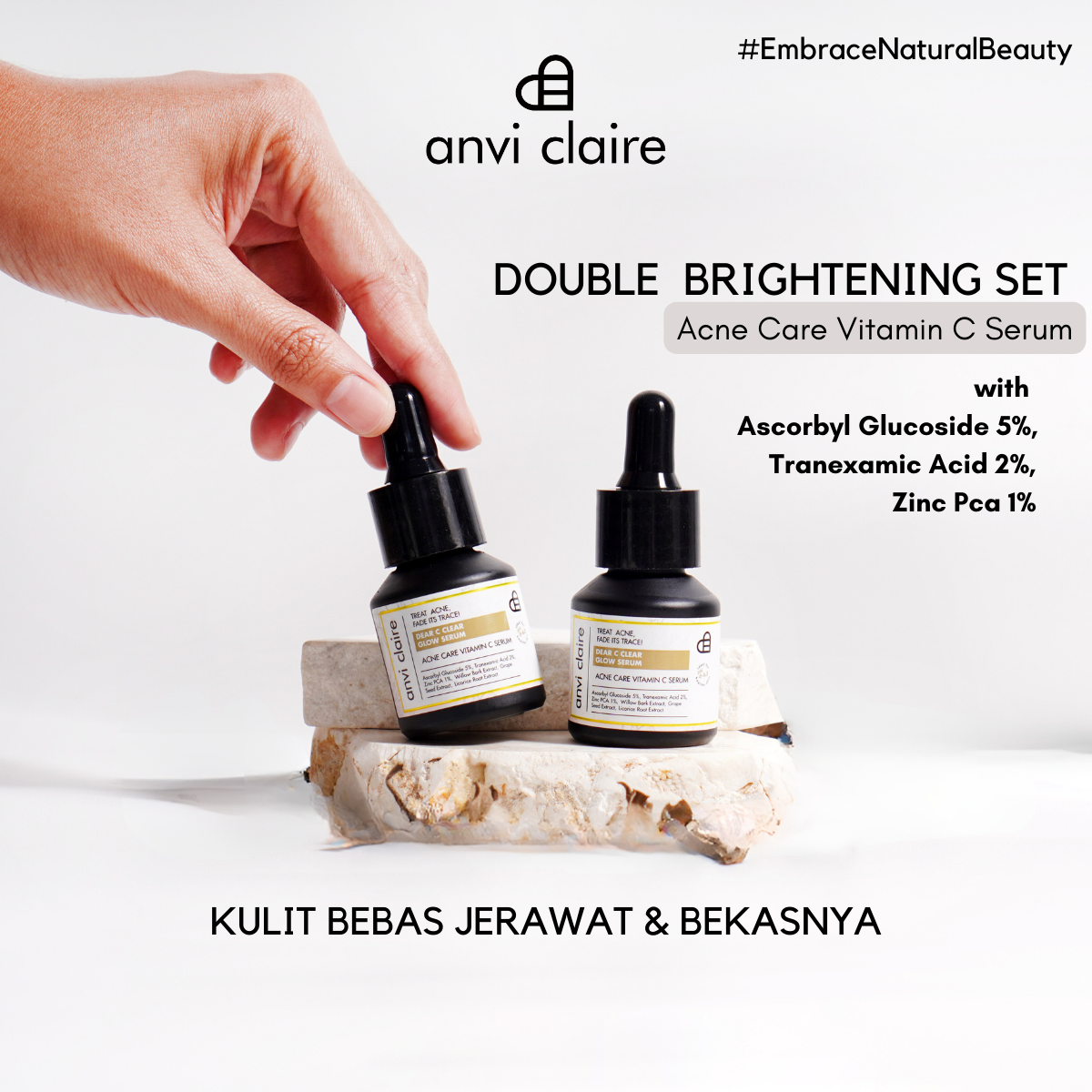 Jual ANVI CLAIRE Double Dear C Clear Glow Serum Acne Care Vitamin C ...