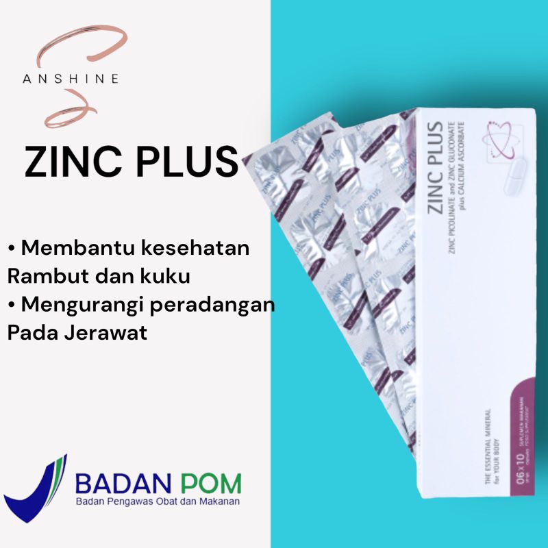 Jual zinc plus 60 kapsul, multivitamin untuk jerawat | Shopee Indonesia