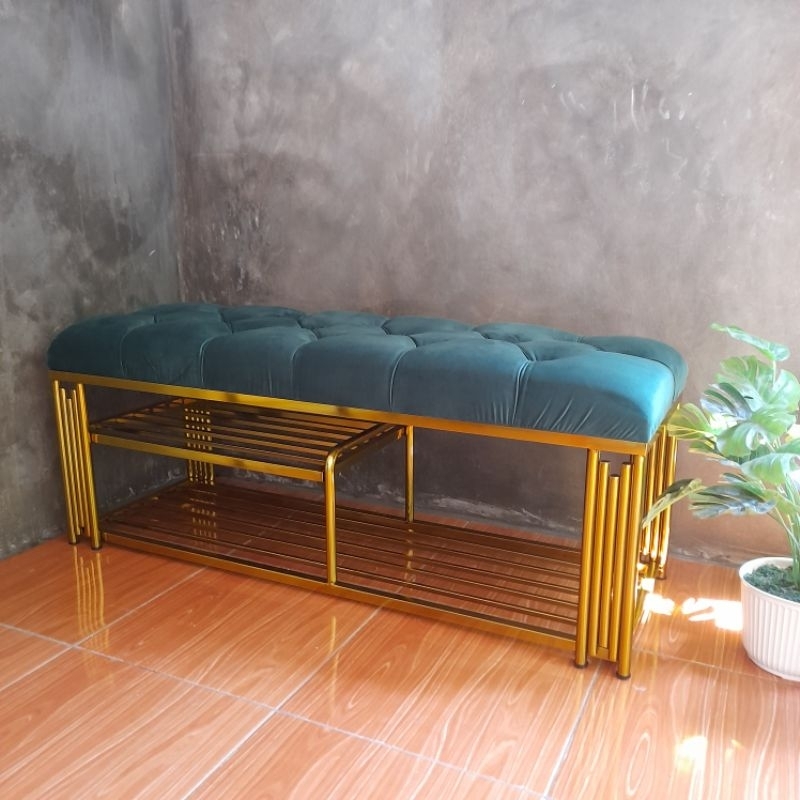 Jual sofa bench/kursi rak sepatu/bangku120cm | Shopee Indonesia