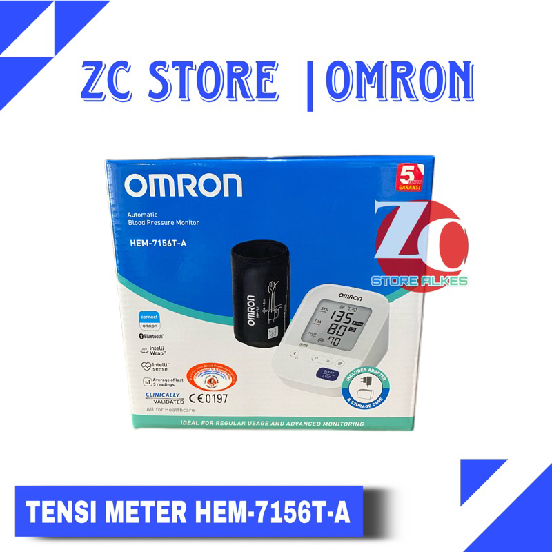 Jual TENSIMETER DIGITAL OMRON BLUETOOTH HEM 7156T DAN HEM 7156T-A ...