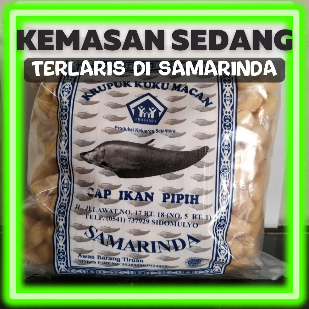 Jual Amplang Kuku Macan Cap Ikan Pipih 340gr Gratis Dus Untuk Packing Khas Samarinda 