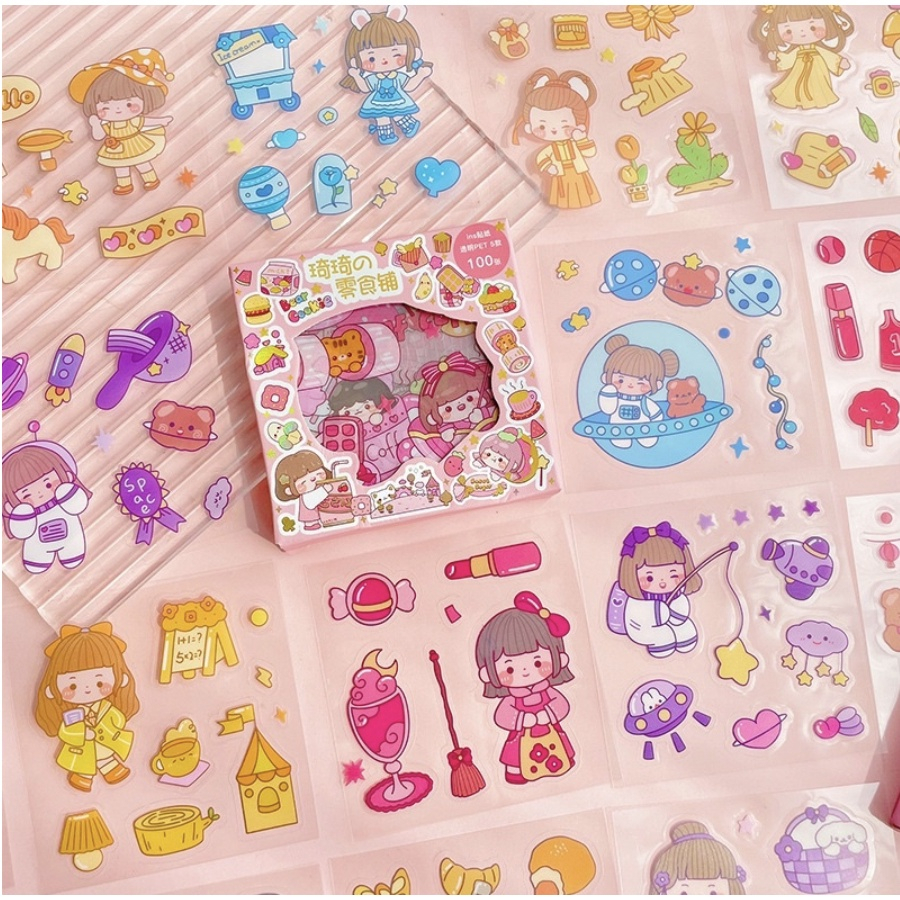 Jual Sticker Korea Lucu Motif Kartun Dekorasi Tempel Buku Botol ...