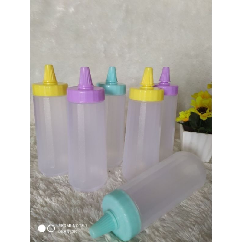 Jual 1pcs Botol Kecap Saos Sambal 850ml/Tempat saos kecap dan sambal ...