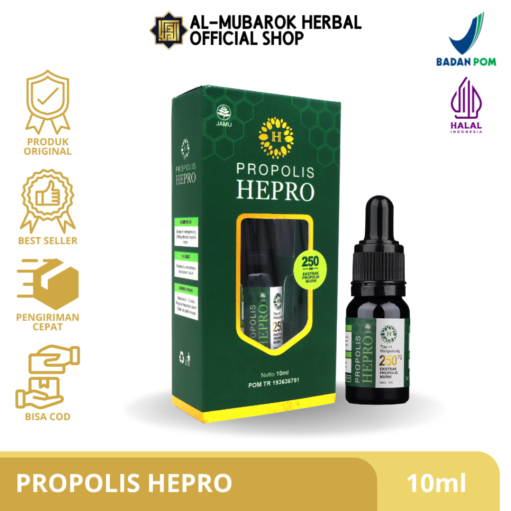 Jual PROPOLIS HEPRO Trigona Asli Original Indonesia 10ML - Obat Solusi ...