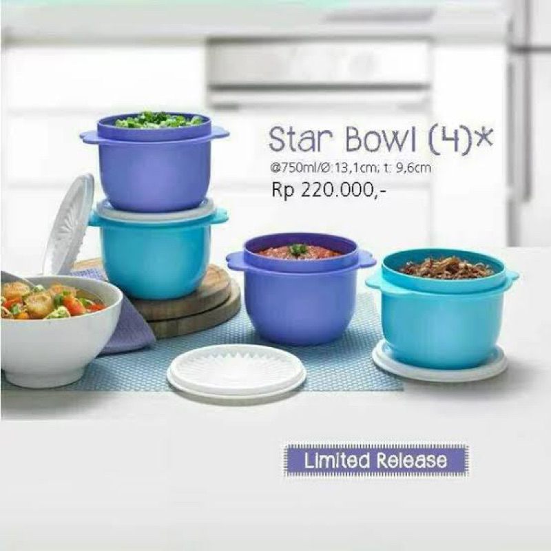 Jual Tupperware Star Bowl (ungu) satuan | Shopee Indonesia