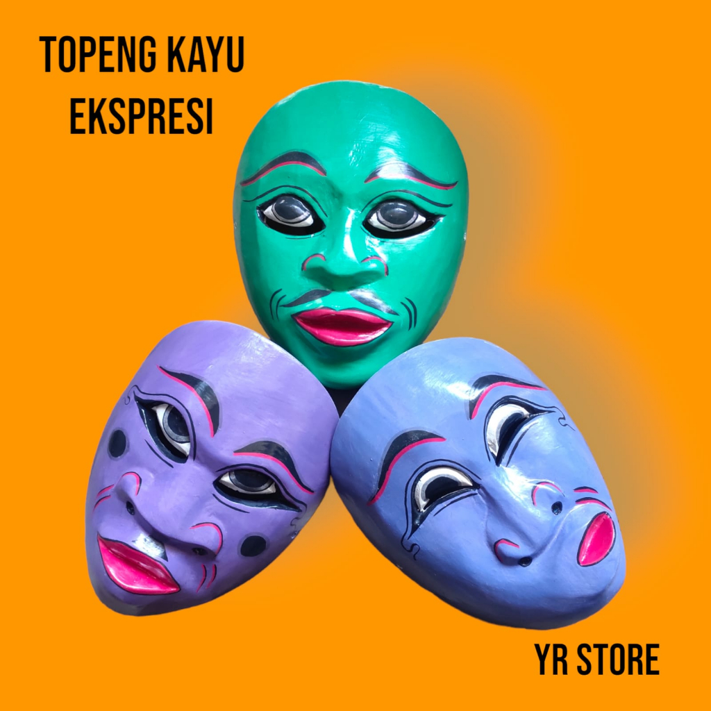 Jual Topeng TRADISIONAL Lucu EKSPRESI Wajah | Shopee Indonesia