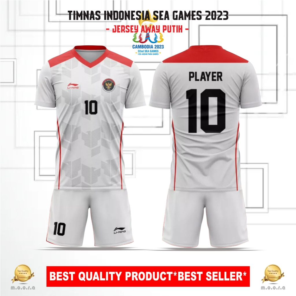 Jual JERSEY TIMNAS INDONESIA SEAGAMES 2023 TERBARU CAMBODIA AWAY PUTIH SIZE ANAK & DEWASA ...