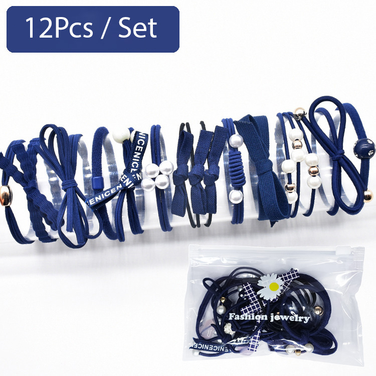 Jual ED - FREE POUCH - 12PCS / SET IKAT RAMBUT KOREA KPOP / IKAT RAMBUT ...