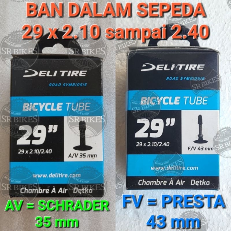 Jual Ban Dalam 29 x 2.10 / 2.40 29ers Sepeda MTB Gunung Gravel. DELI TIRE | Shopee Indonesia
