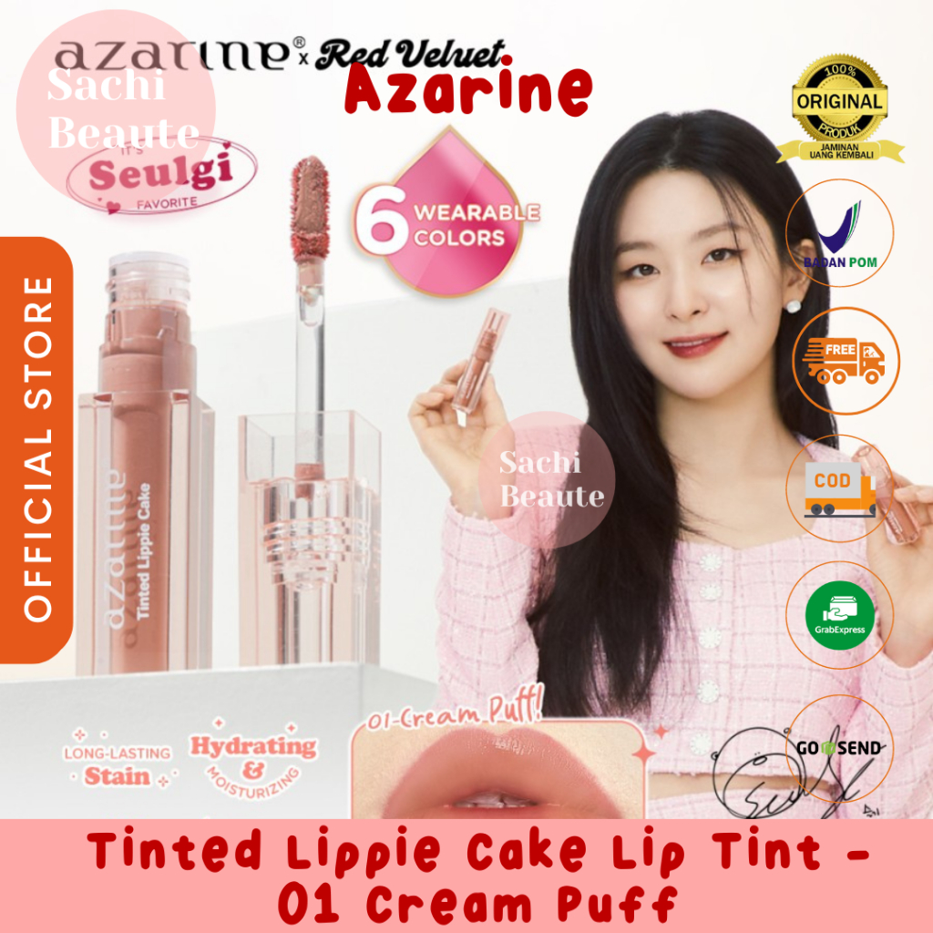Jual [Azarine x Red Velvet] Tinted Lippie Cake Lip Tint 2.9ml - LipTint ...