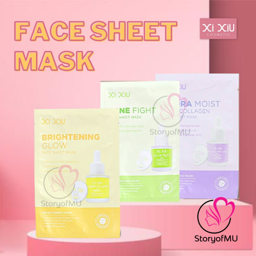 Jual XI XIU Face Sheet Mask 22ml | Hydra Moist With Collagen ...