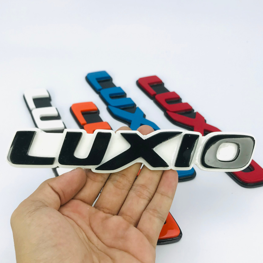 Jual EMBLEM MOBIL LUXIO VARIASI BODY MOBIL TIMBUL 3 DIMENSI BAHAN FIBER ...