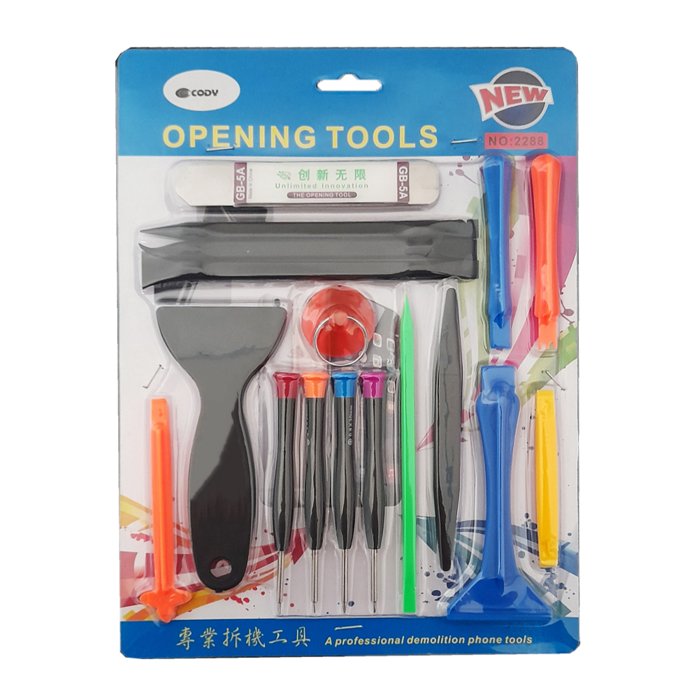 Jual Obeng Set Service HP 17 in 1 Opening Tools CODY 2288 | Shopee ...