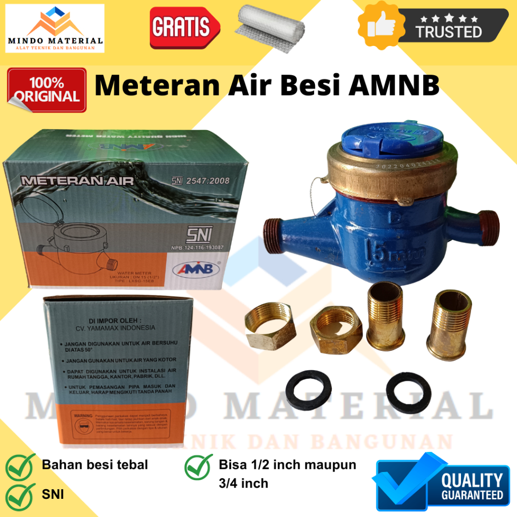 Jual Meteran Air PDAM PAM Besi AMNB / Watermeter | Shopee Indonesia