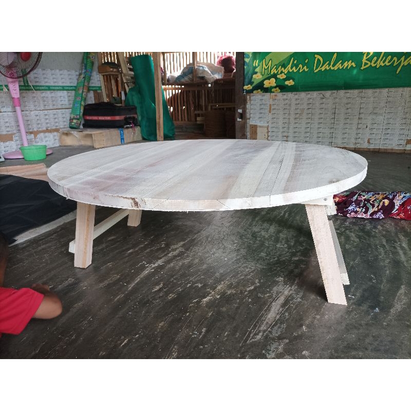 Jual meja bulat diameter 80 cm | Shopee Indonesia
