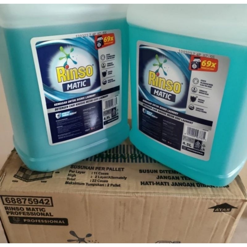 Jual Rinso Matic Profesional Deterjen Cair Ekonomis Deterjen Laundry ...