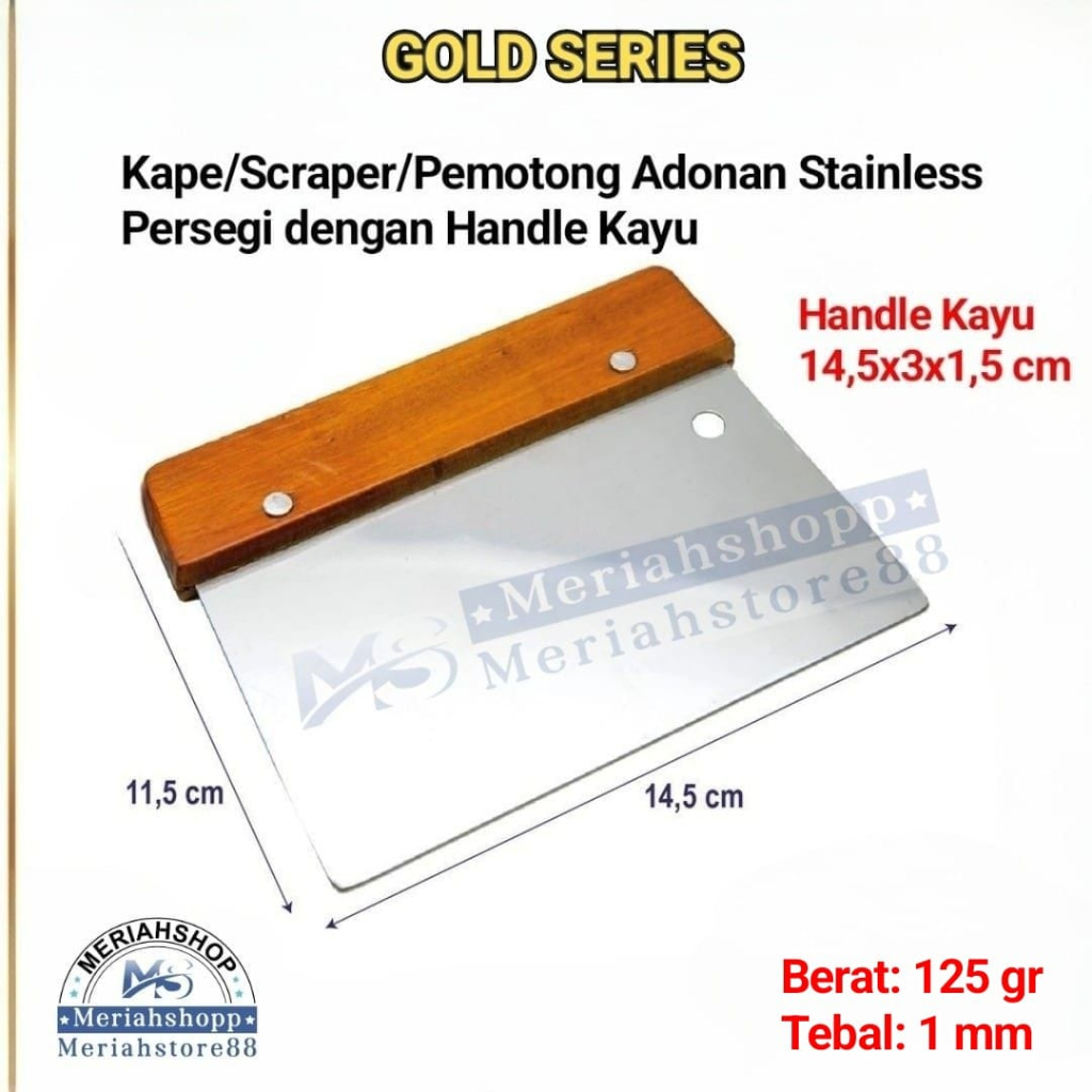 Jual Bahan TEBAL 1mm Alat Pemotong Adonan KAPE Scraper Scrapper Skrap ...