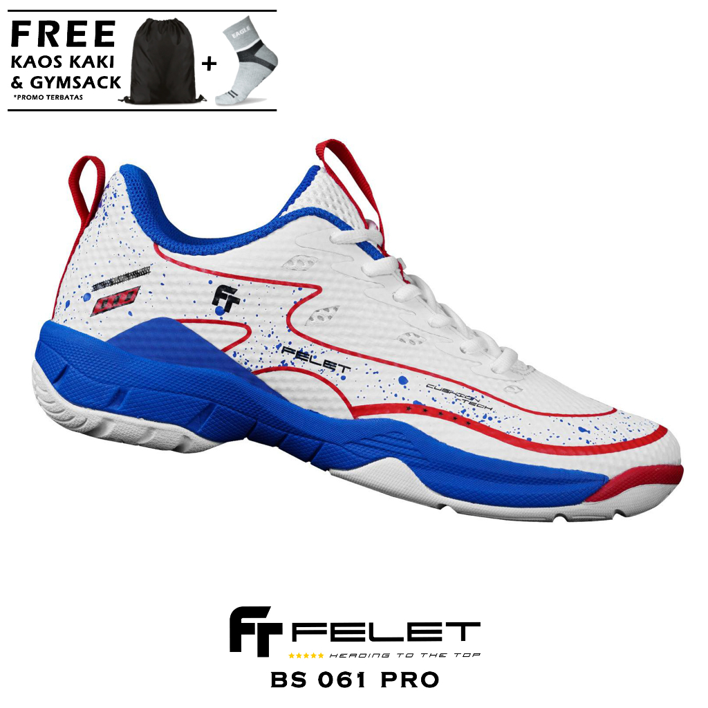 Jual Felet BS 061 Pro Original Sepatu Badminton Felet BS 061 Pro Terbaru - Sepatu Bulu Tangkis ...