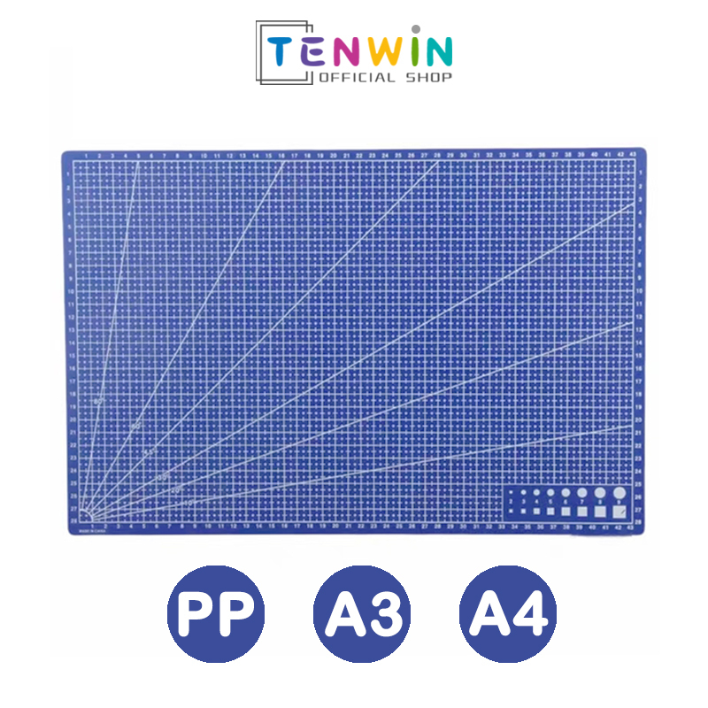 Jual Alas Potong Ukuran A3 /A4 PVC Cutting Mat Cutting Pad Board Alat DIY Double Size-Tenwin ...