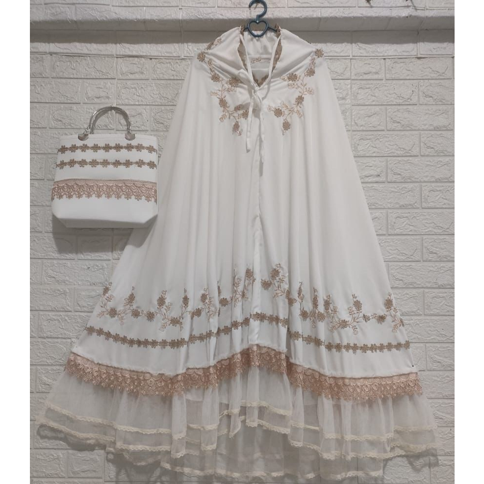 Jual Mukena Dewasa Mukena Bordir Mewah Terbaru 2024 Bahan Supersilk ...