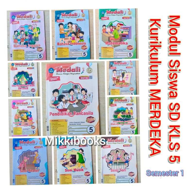 Jual LKS SD Kelas 5 Kurikulum Merdeka KUMER semester 1 soal HOT dan ...