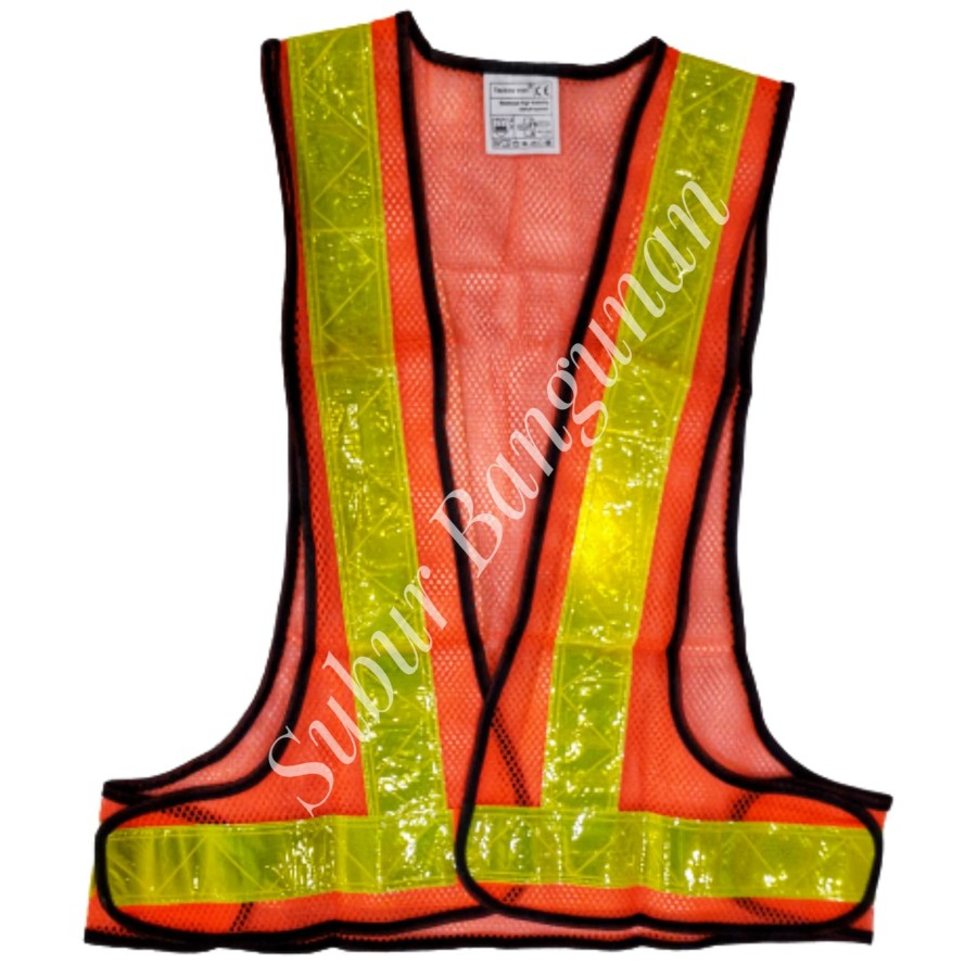 Jual Rompi Jaring V Scotlight Orange / Safety Vest / Rompi Safety ...